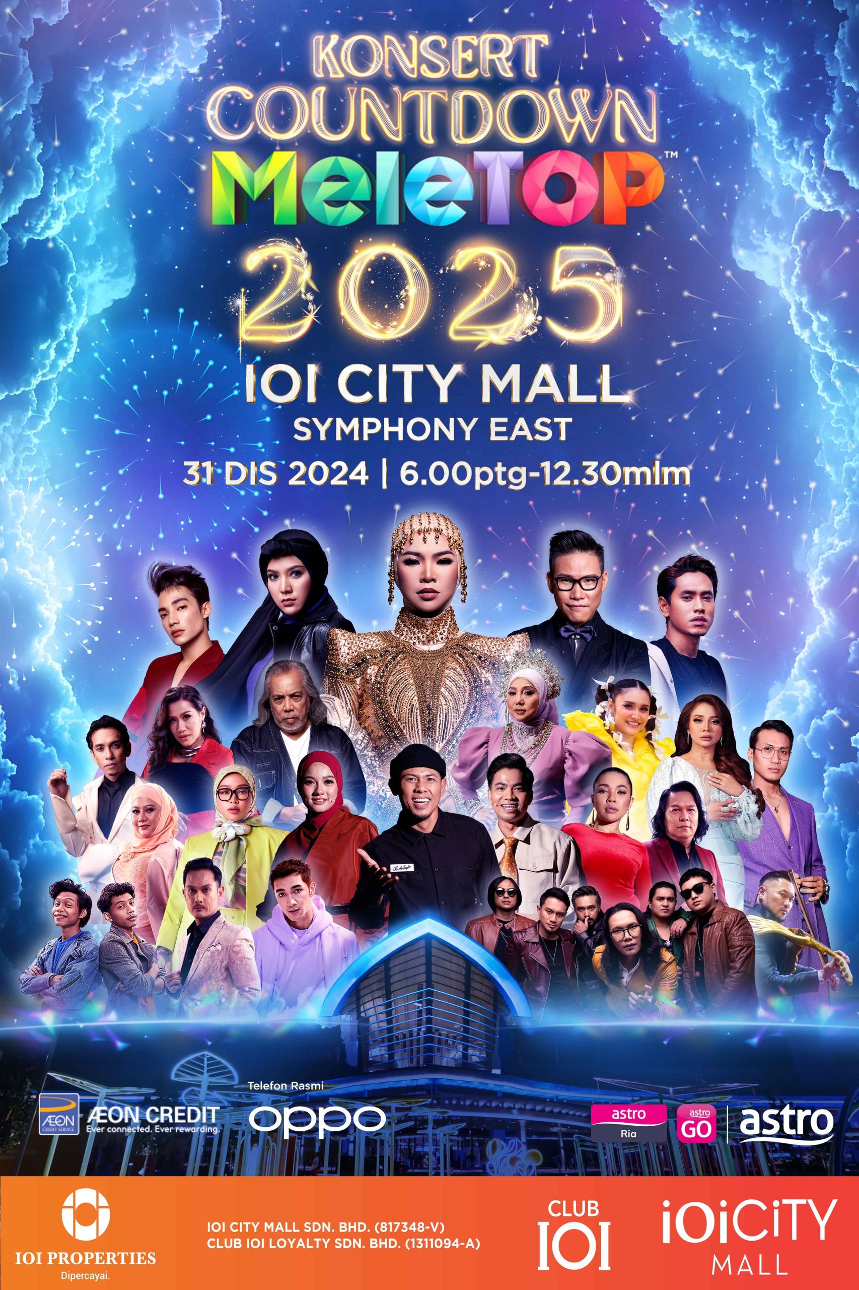 IOI City Mall Bersedia untuk Meraikan Ambang Tahun Baharu 2025 dengan Konsert MeleTOP | The ...